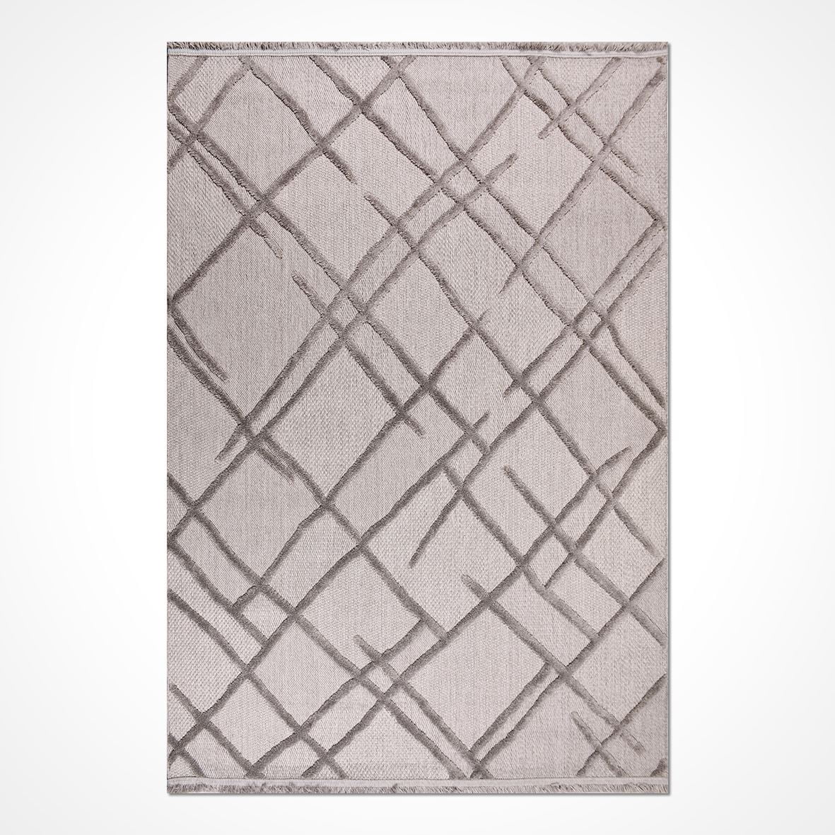 Brown Modern Area Rugs for Living Room Jacquard Textured Modern Rugs ...