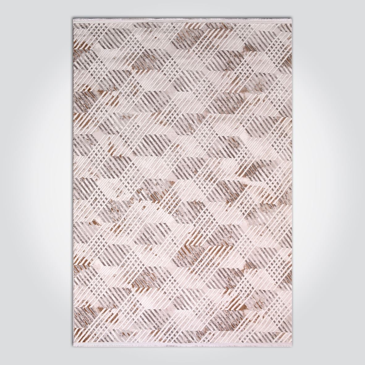 Brown Modern Polyester Area Rugs for Living Room Jacquard Textured ...