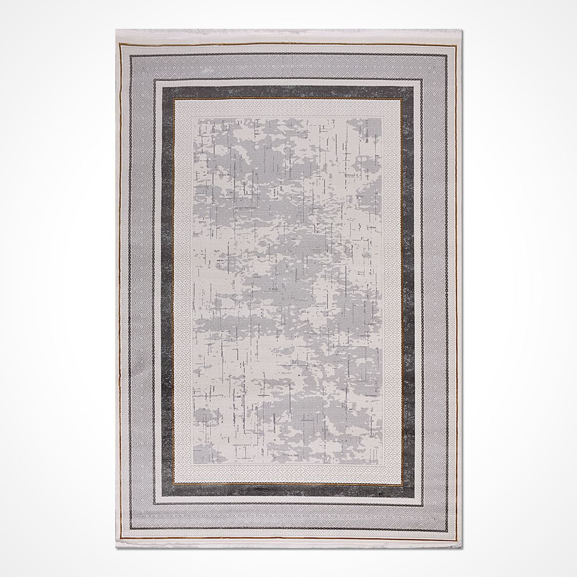 Brown Modern Viscose Area Rugs for Living Room Jacquard Textured Modern ...