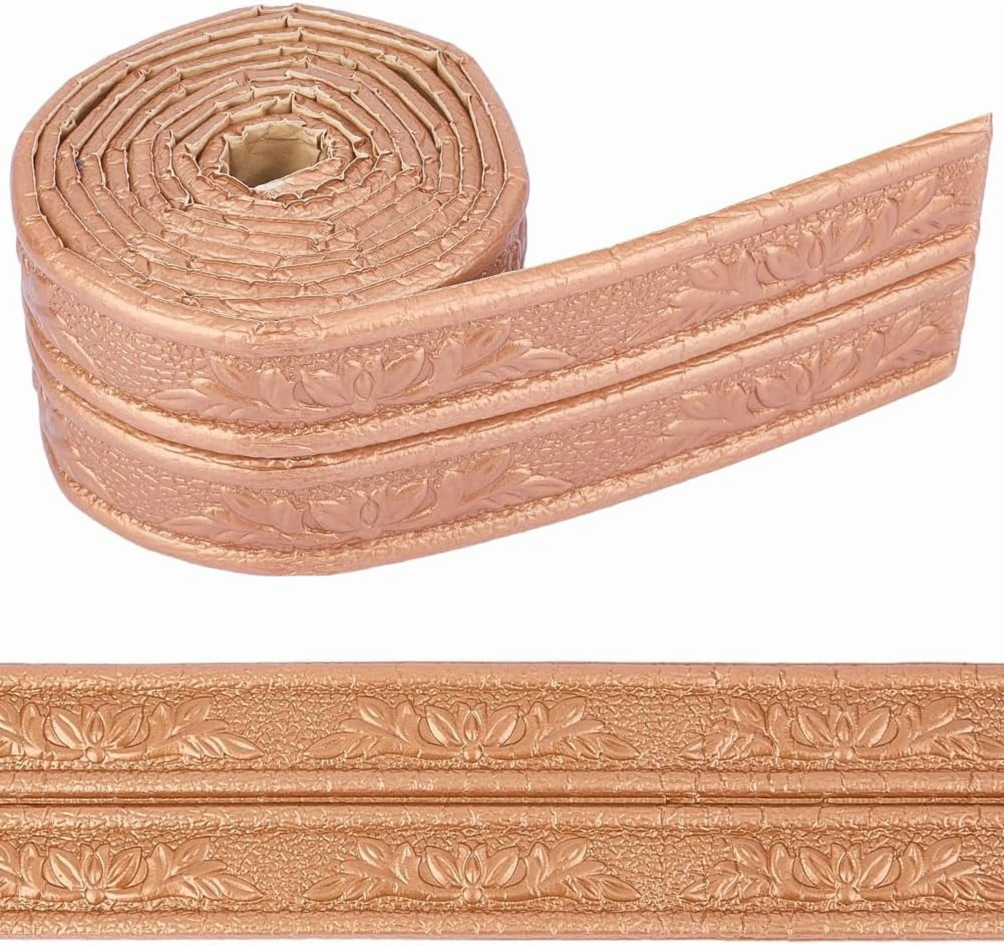 Brown Molding Trim Flexible 7.55Ftx3.15In Self Adhesive XPE Peel and ...