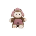 Brown Monkey Plush Chair Pillow Lumbar Support Back Cushion with Non ...