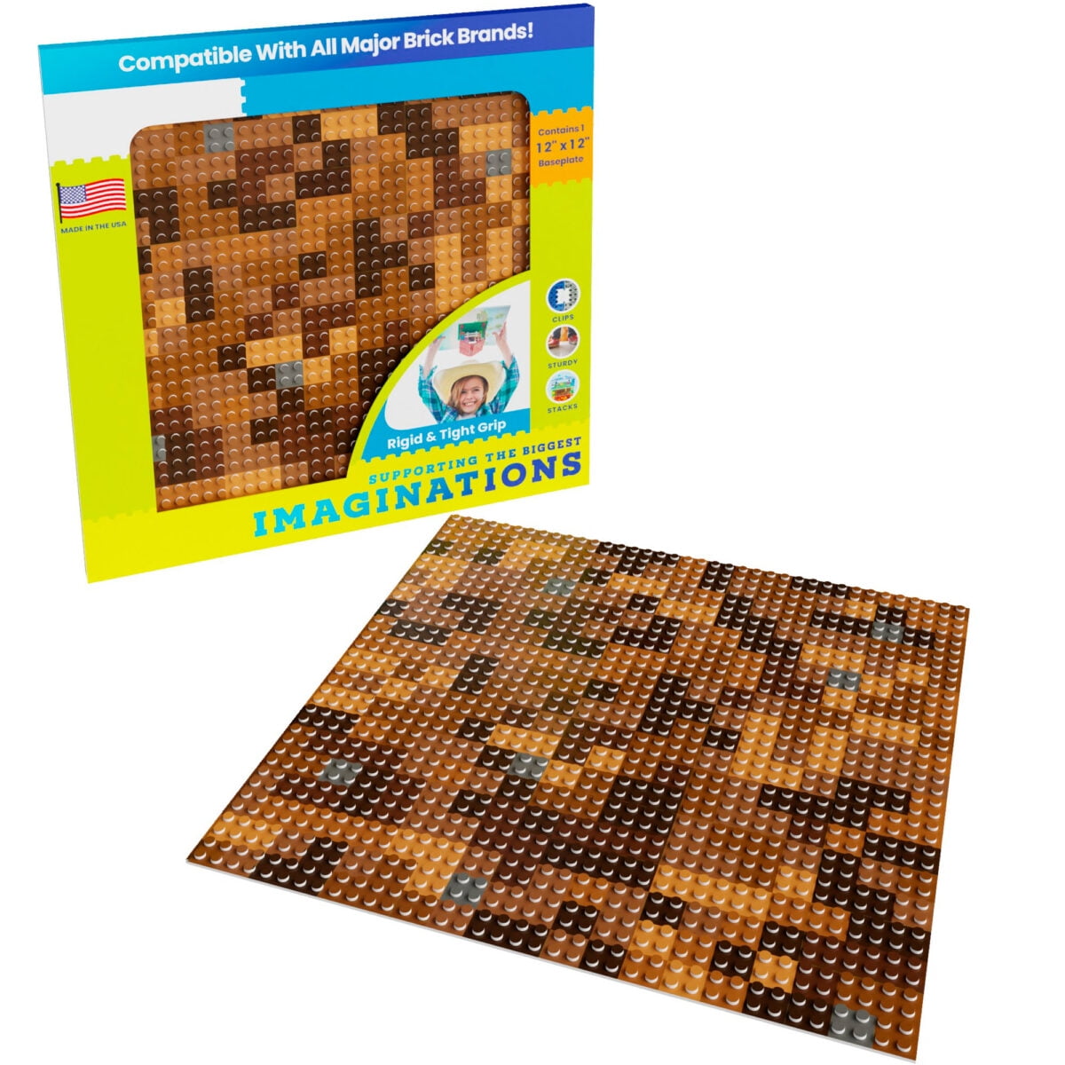 Brown Mosaic Baseplate (10Pack) - Walmart.com