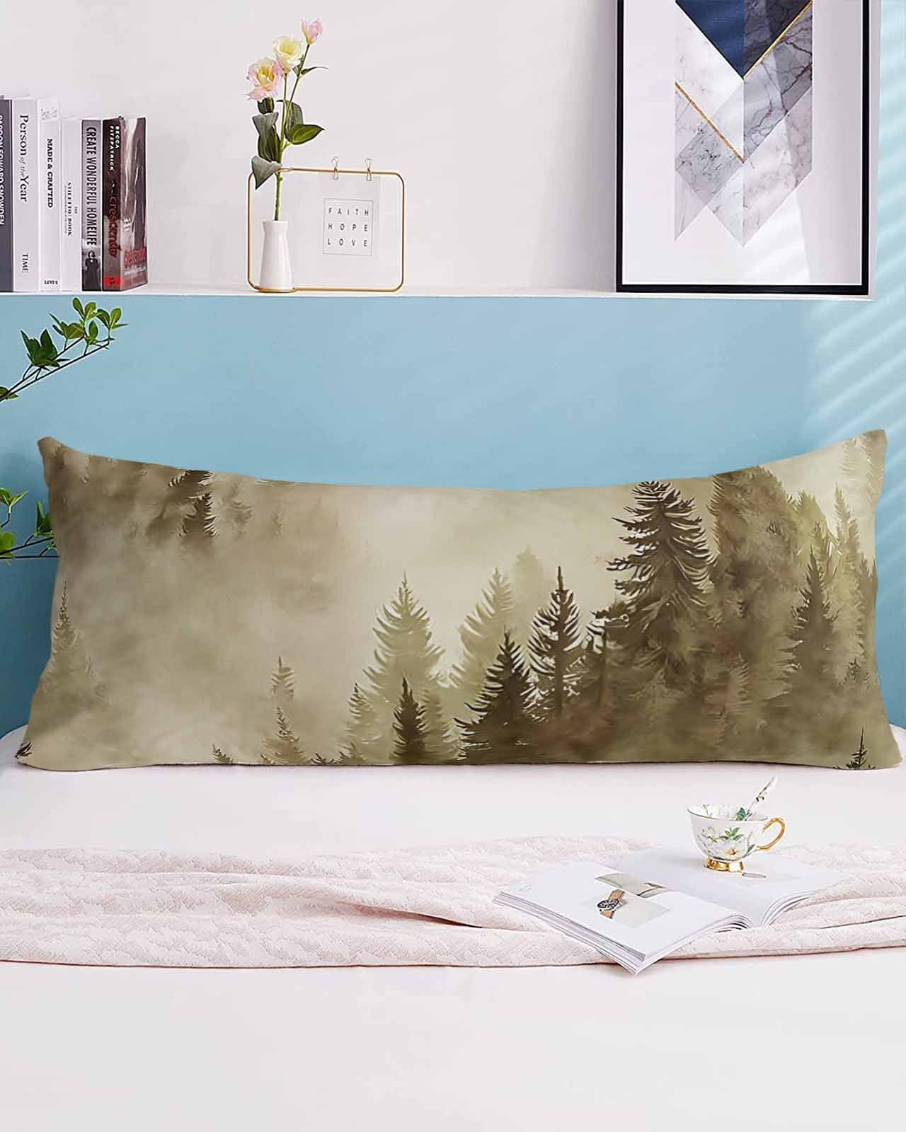 Brown Mountain Body Pillow Case Cover - Microfiber Bed Throw Pillow ...