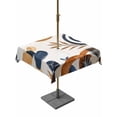 Brown Nave Blue Boho Table Cloth Rectangle Outdoor Tablecloth, Modern ...