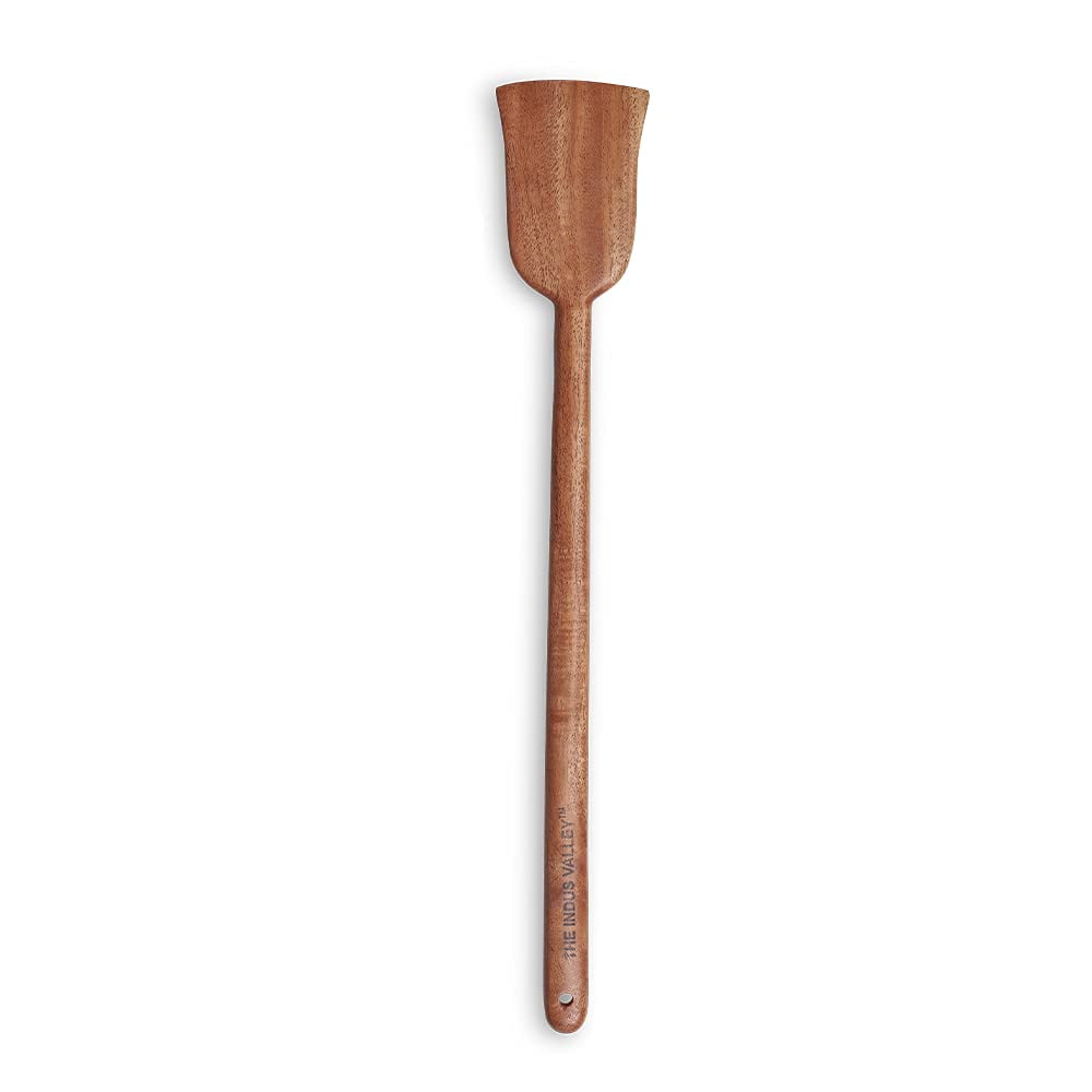Brown Neem Wooden Large Flip, Spatula, Ladle For Cooking Dosa, Roti ...