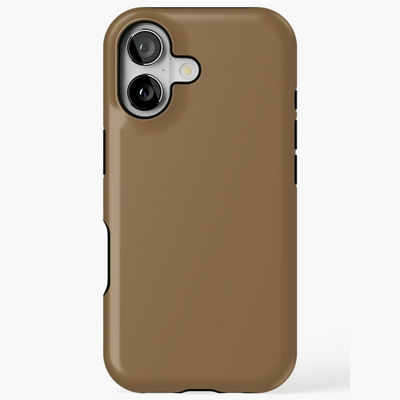 Brown Neutral Shade Solid Color Block #6 iPhone Case 17 to 11 Pro Max ...
