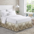 Brown Nostalgia Pencil Touches Bed Skirt Queen Size 16 Inch Drop ...