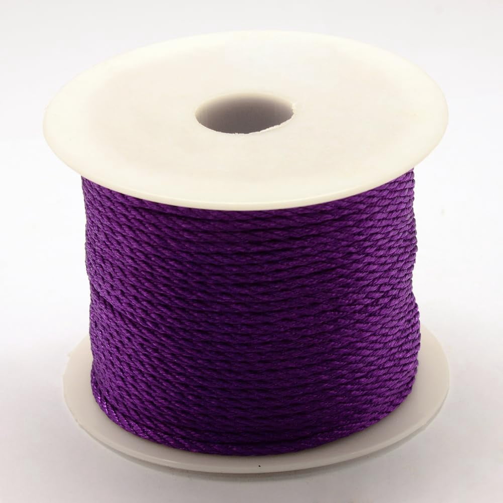 Brown Nylon Thread Dark Violet 1.0mm 49.21 Yards(45m)/Roll - Walmart.com