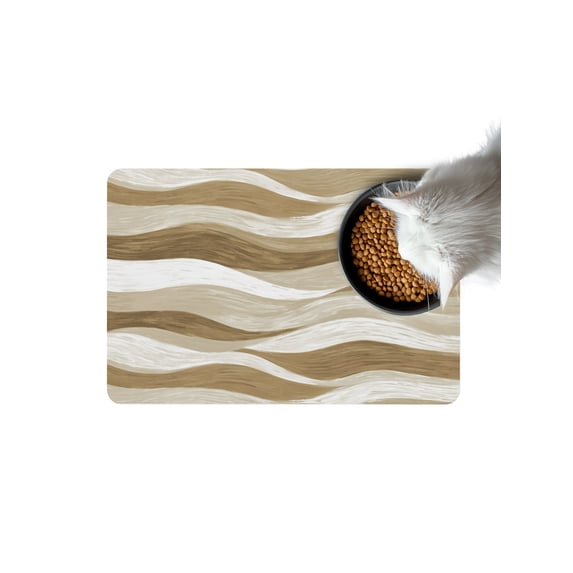 Brown Ocean Waves Doormat Non Slip Diatomaceous Earth Door Mat ...