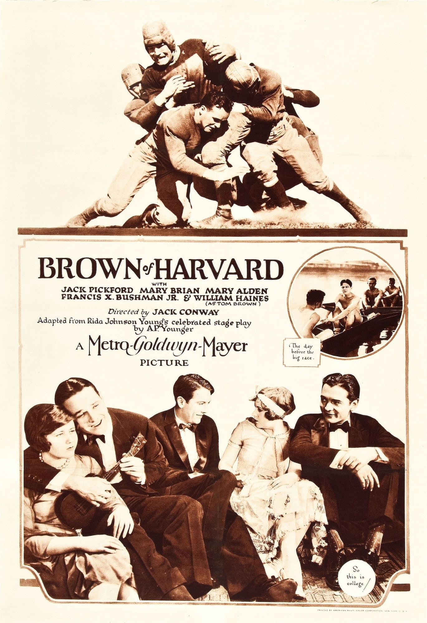 Brown Of Harvard Bottom L-R: Mary Brian Francis X. Bushman Jack ...
