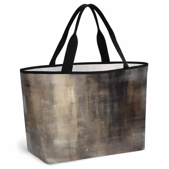 Brown Ombre Beach Bag for Women, Large Breathable Mesh Beach Tote Bag ...