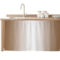 Brown Ombre Cabinet Curtains 28"W x 51"L, Dustproof Sink Skirt Curtain ...