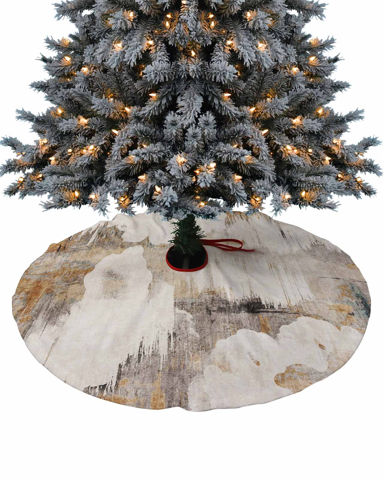 Brown Ombre Christmas Tree Skirt 48 Inches Large Christmas Skirt Tree ...