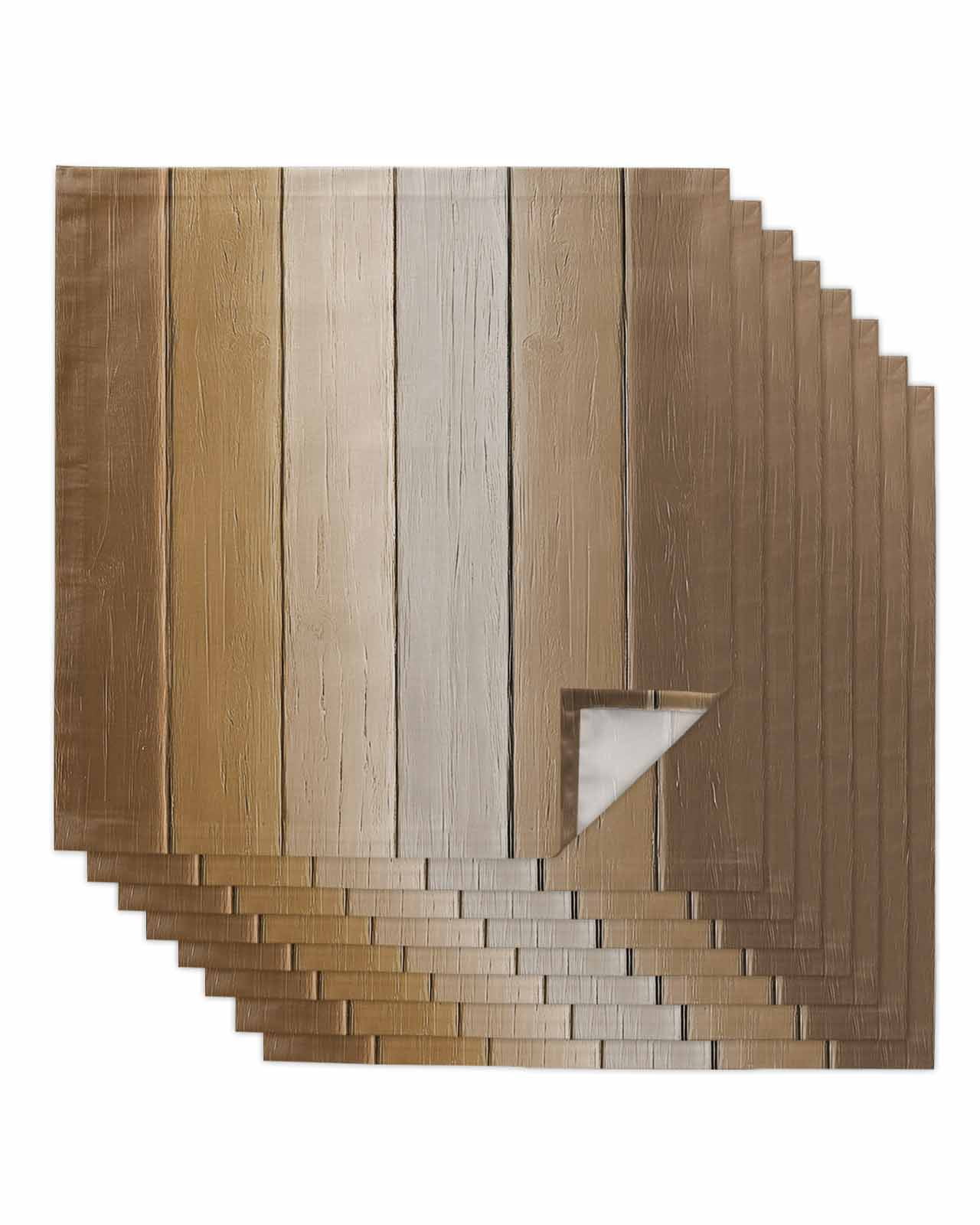 Brown Ombre Cloth Napkins Set of 8 Reusable Dinner Napkins, Vintage ...