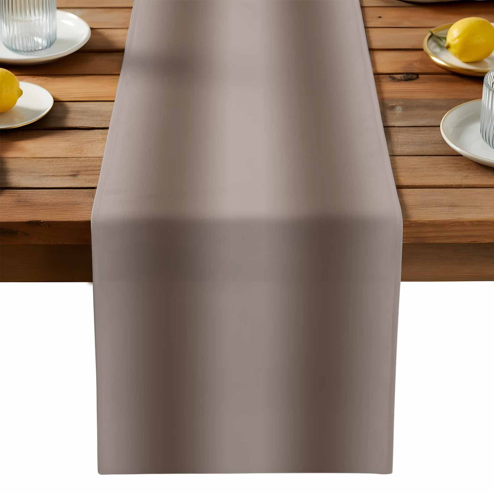 Brown Ombre Cotton Linen Table Runner for Dining Kitchen, Modern ...