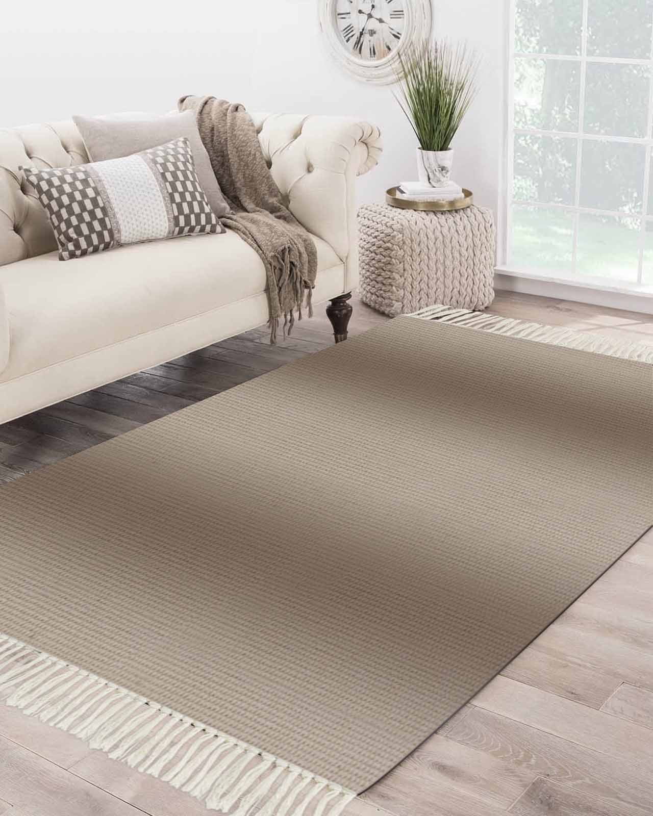 Brown Ombre Large Area Rug 4x6ft Woven Runner Rug, Grey Modern Abstract ...