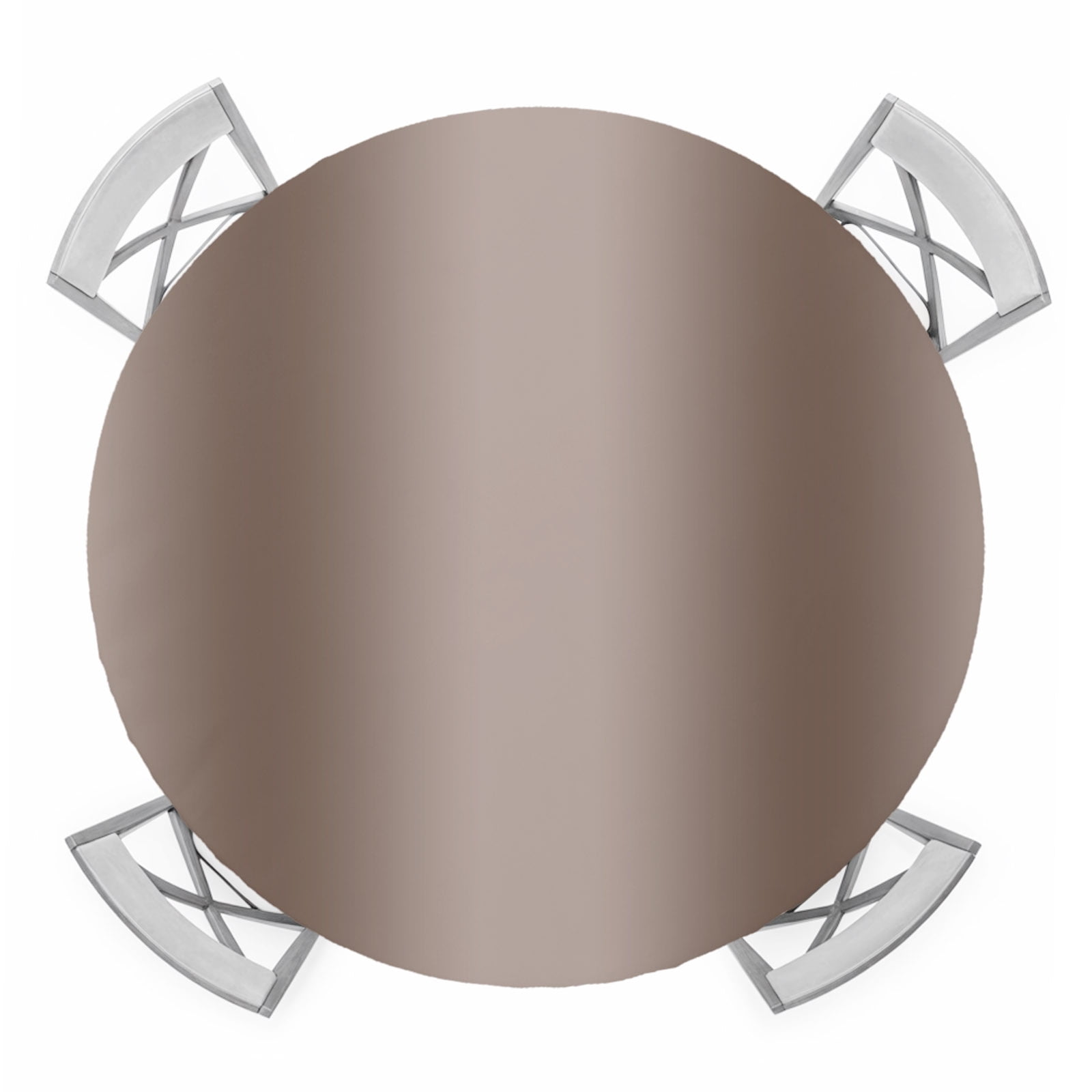Brown Ombre Round Tablecloth for 36-44 Inch Tables,Fitted Table Cover ...