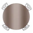 Brown Ombre Round Tablecloth for 36-44 Inch Tables,Fitted Table Cover ...