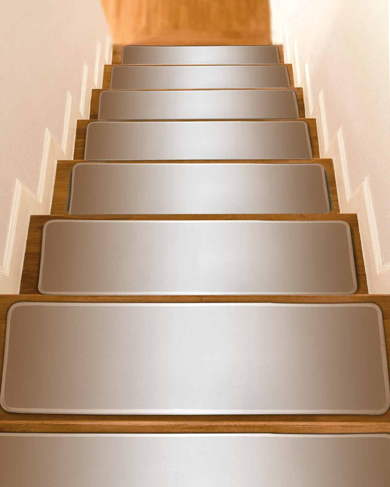 Brown Ombre Stair Treads for Wooden Steps Indoor Runner Rug Carpet ...