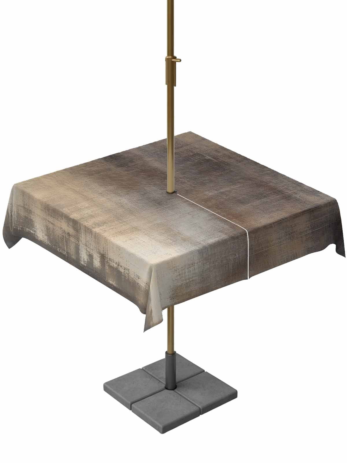 Brown Ombre Table Cloth Rectangle Outdoor Tablecloth, Oil Painting Art ...