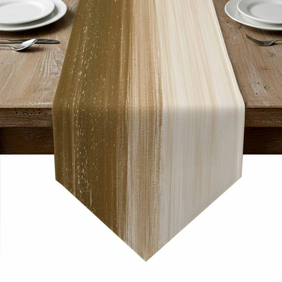 Brown Ombre Table Runner Linen Burlap Table Runner 72 Inches Long ...