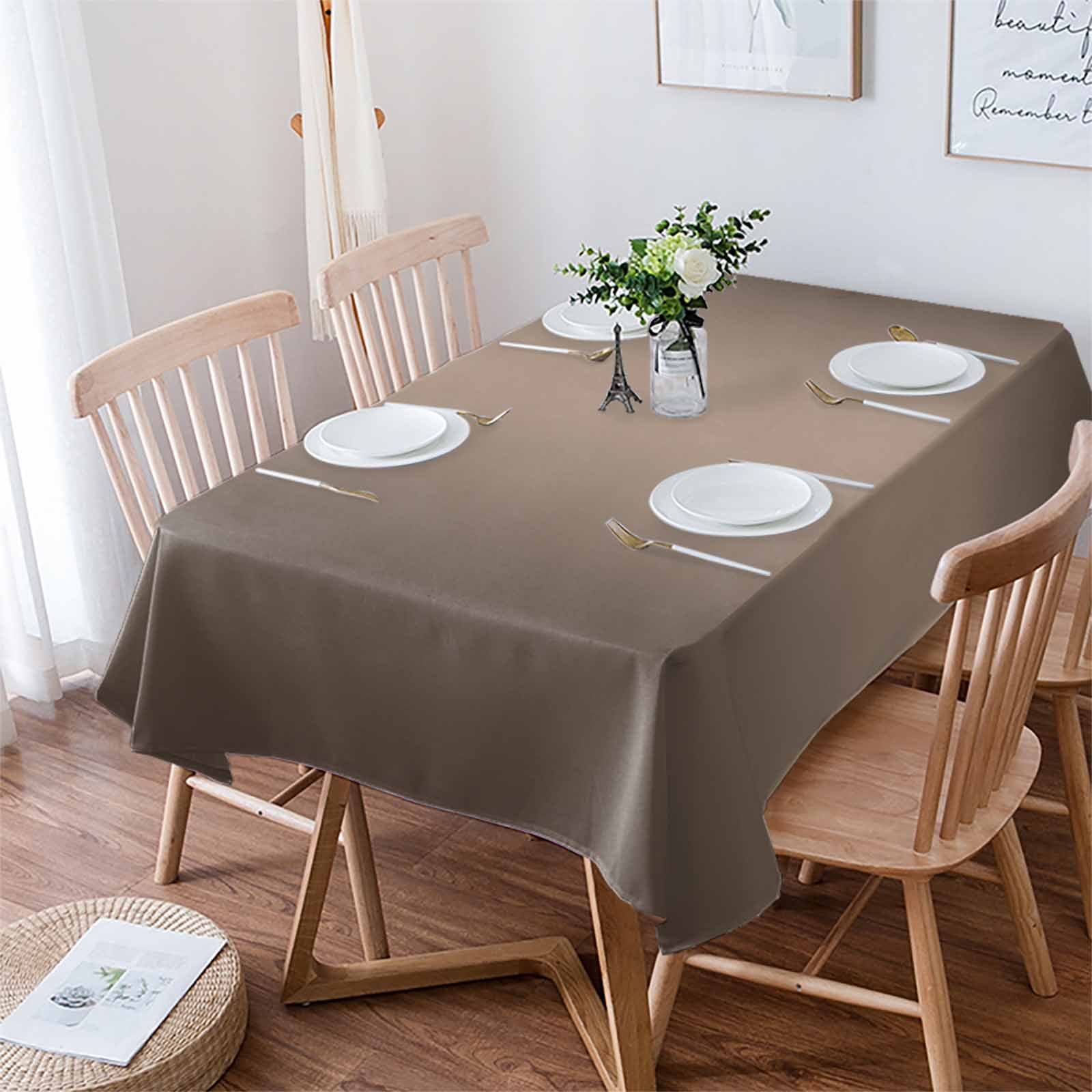 Brown Ombre Tablecloth Rectangle Table Cloth 60x84 , Waterproof ...