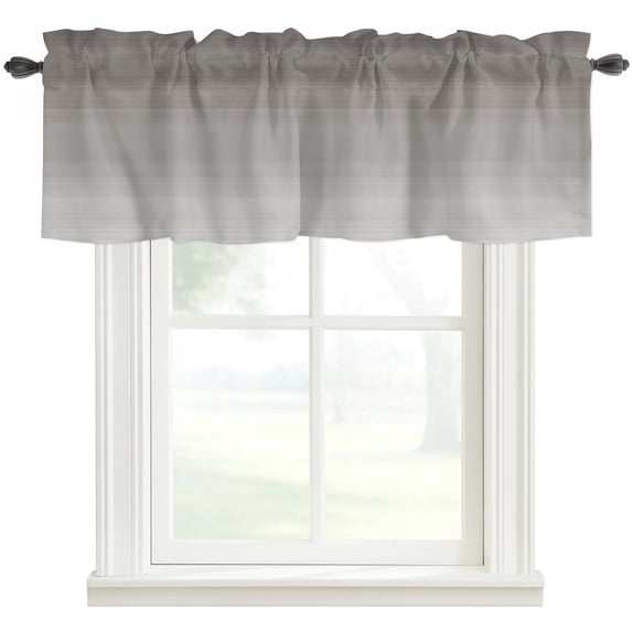 Brown Ombre Valances for Windows Farmhouse Kitchen Curtains Valances ...