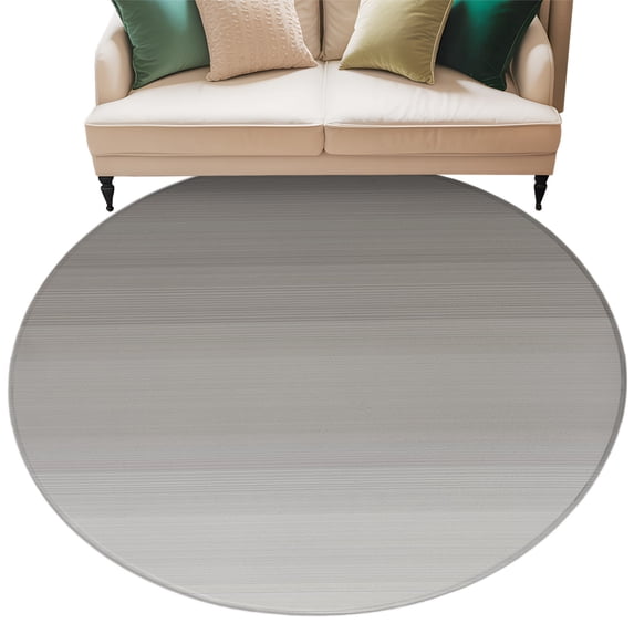 Brown Ombre Washable Round Rug 6ft Area Rug for Living Room, Soft Large ...