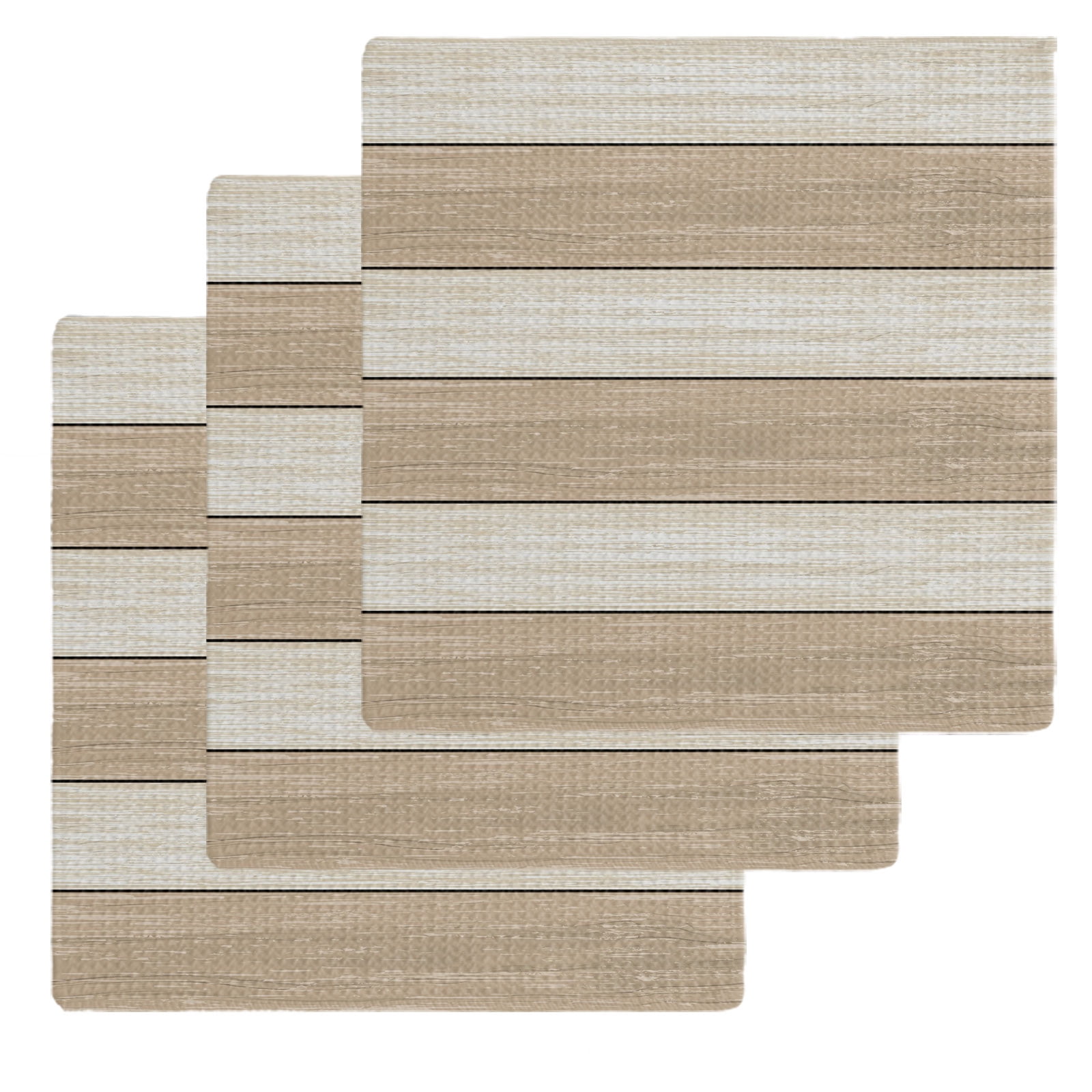 Brown Ombre Wooden Kitchen Dish Towels for Drying Dishes Set of 3 ...