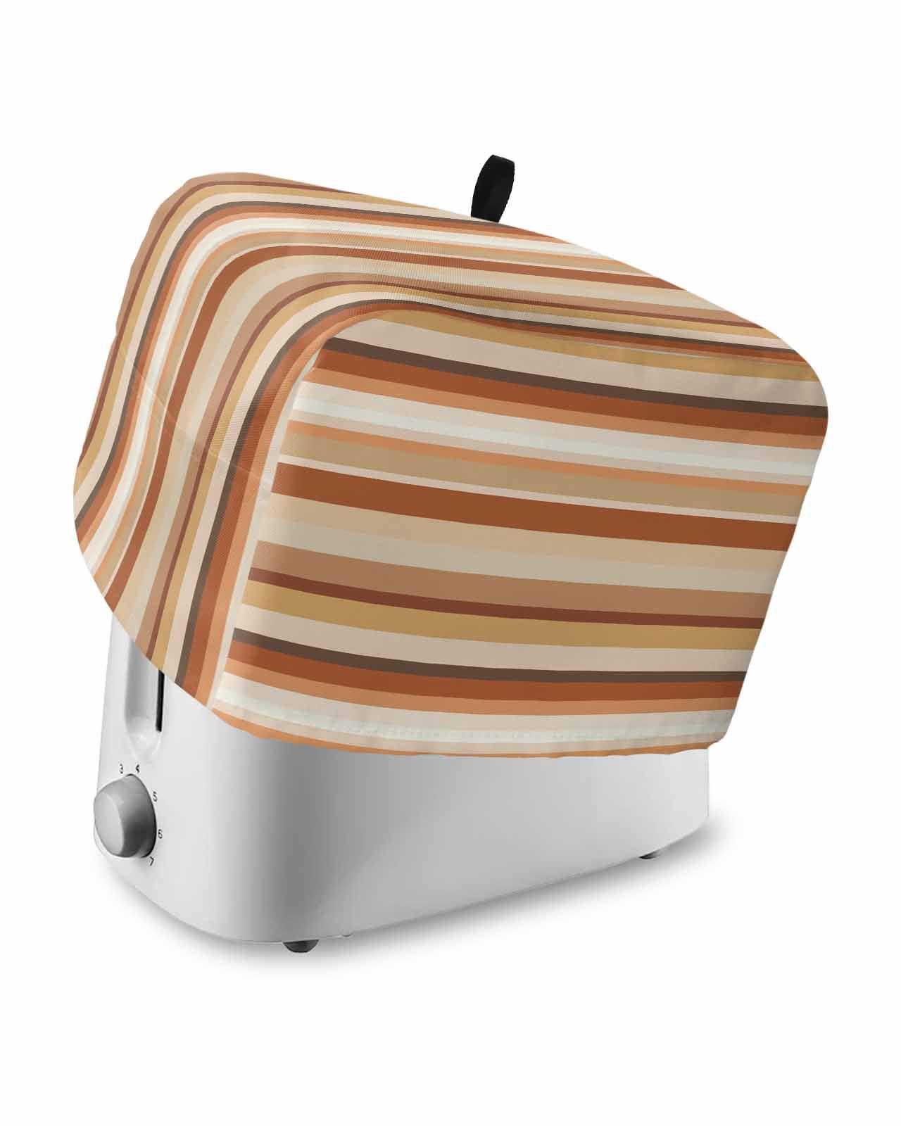 Brown Orange Toaster Cover 4 Slice, Large Kitchen Appliance Covers ...