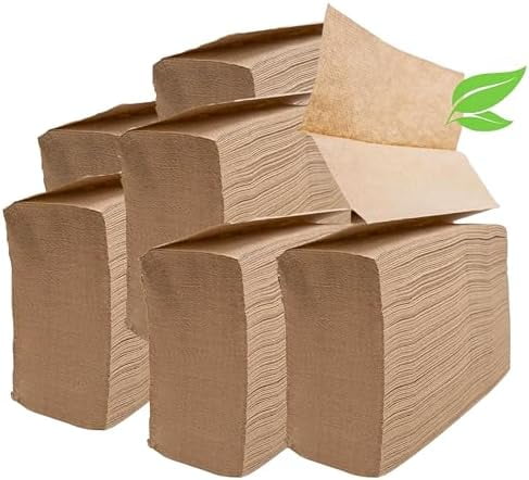 Brown Organic Unbleached Z-Fold Paper Towels 1250ct | 100% Post ...