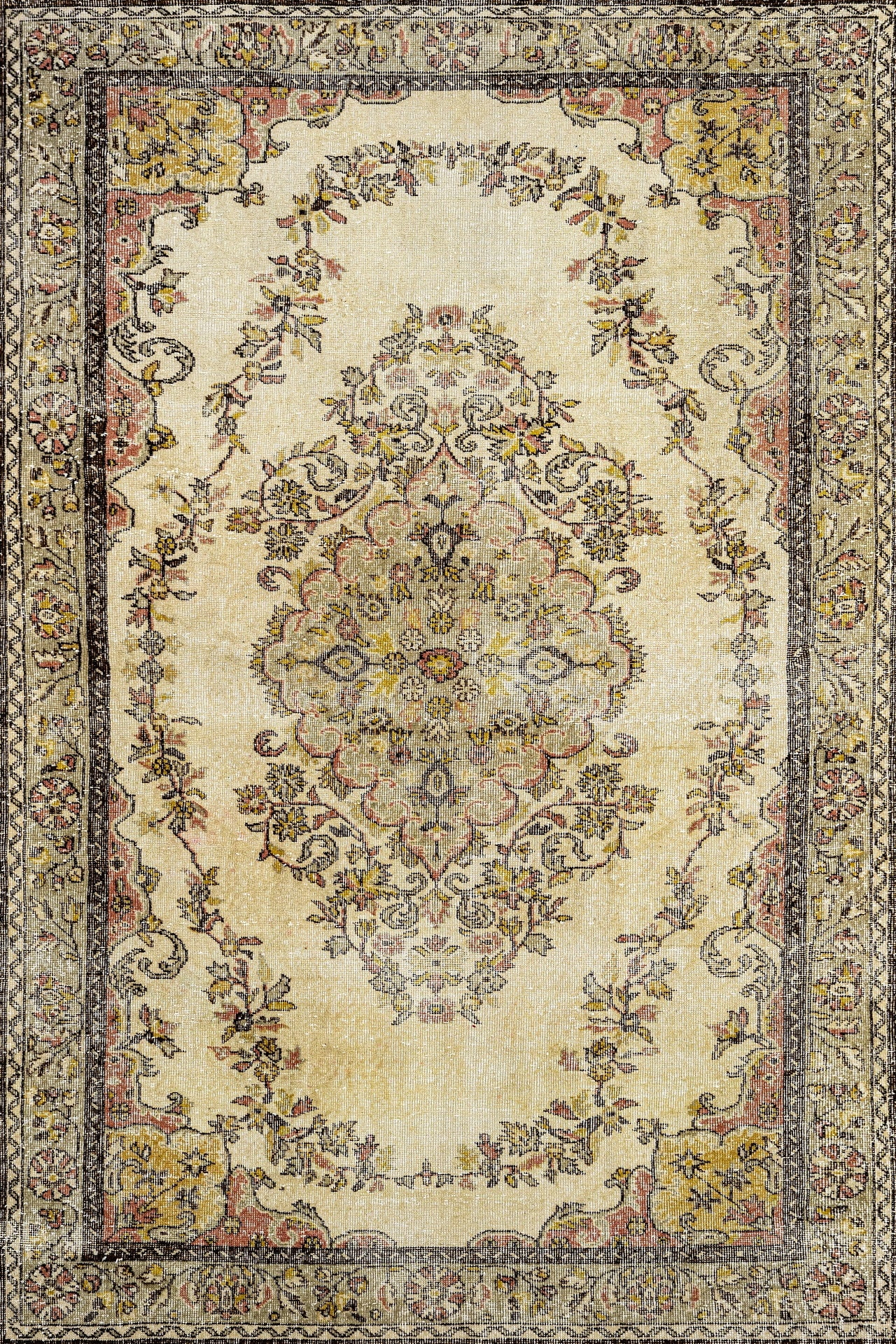 Brown Oriental Area Rugs for Living Room Washable Rugs Boho Moroccan ...