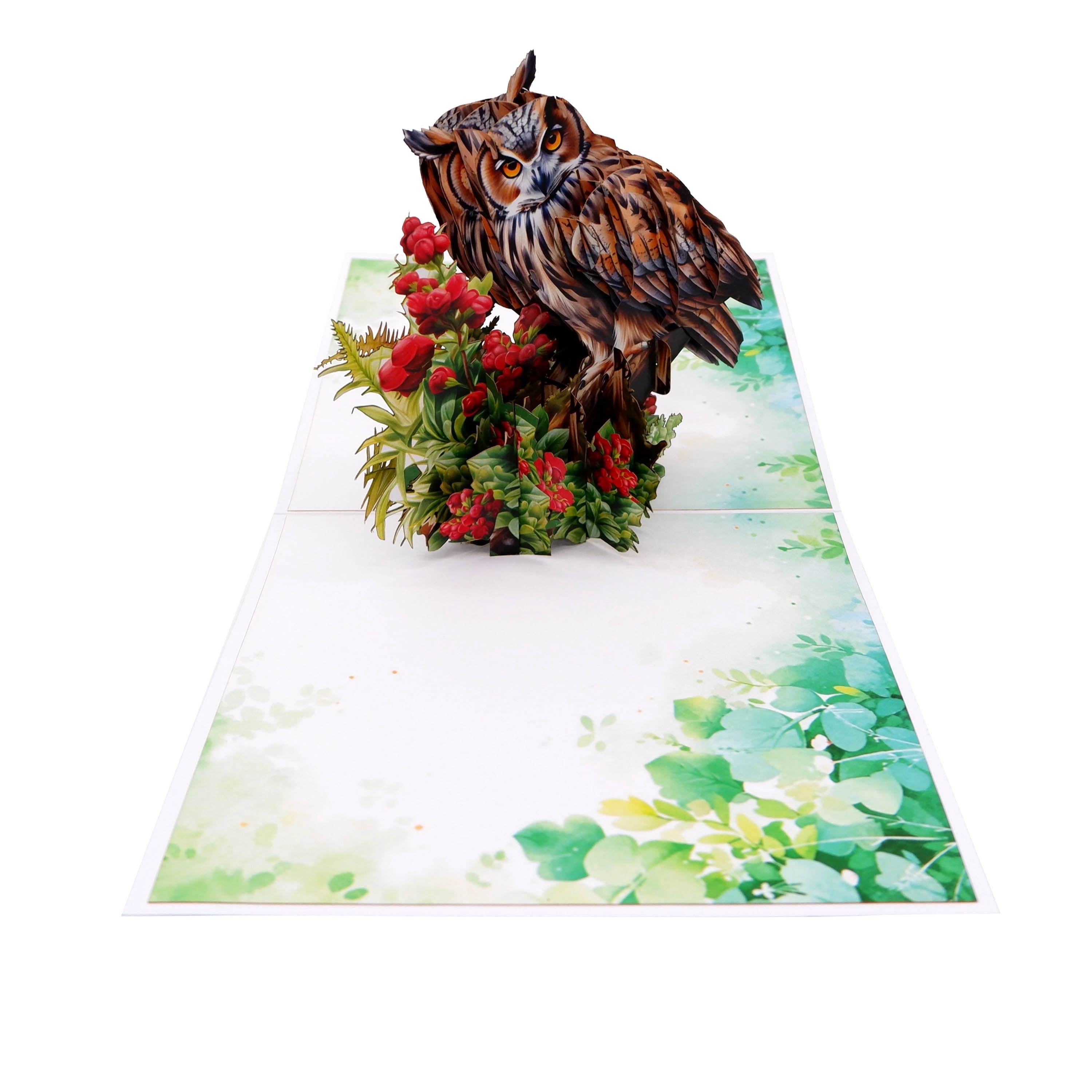 Brown Owl 3D Pop-Up Birthday Card | 6x6 inches Handmade Pop Up Card for ...