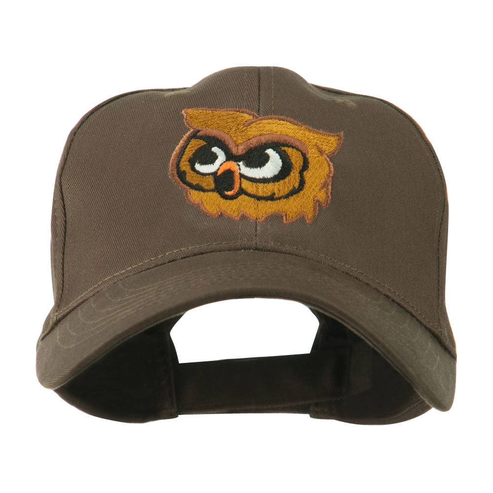 Brown Owl Mascot Embroidered Cap - Brown OSFM - Walmart.com