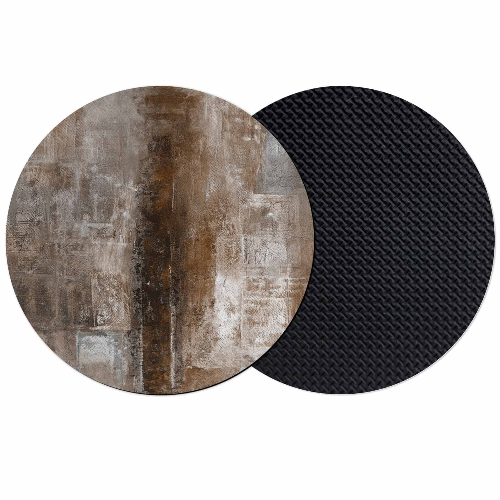 Brown Paint Textured Coasters for Drinks,Absorbent Non Slip Rubber ...