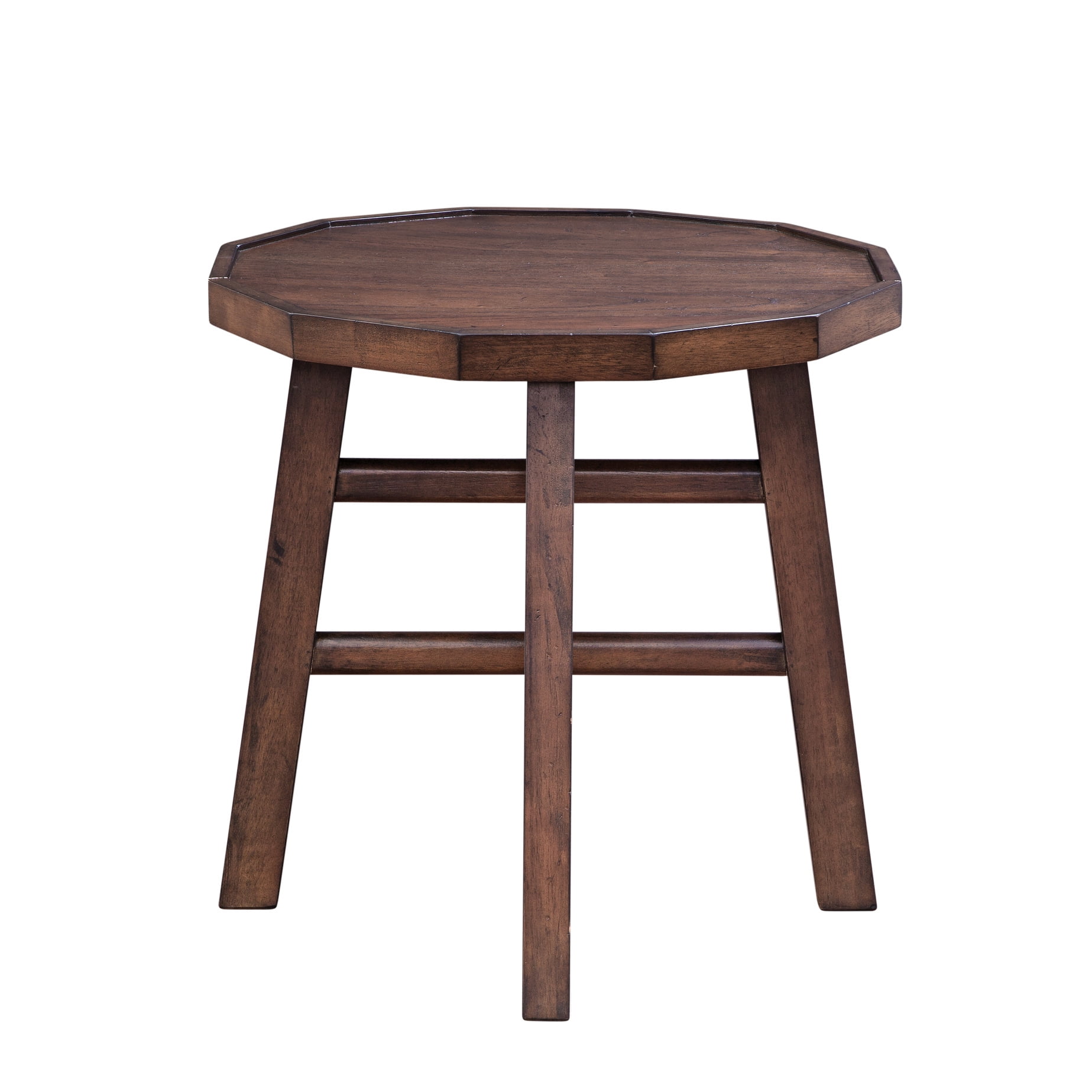 Brown Paisley Side Table - Composed Of Kiln-dried Veneers And Hardwoods ...