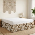 Brown Palm Tree Bed Skirt Bed Skirts King Size 16 Inch Drop, Summer ...