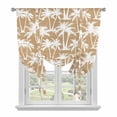 Brown Palm Tree Summer Tie Up Curtains for Kitchen Windows,Adjustable ...