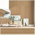 Brown Panels for Wall Sound Proof Slat Wallpaper Renter Friendly Wall ...