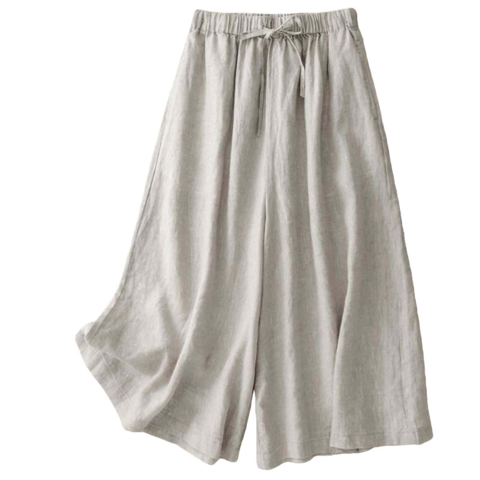 Brown Pants for Women Cotton and Linen Casual Wide Leg Pants Loose Meat ...