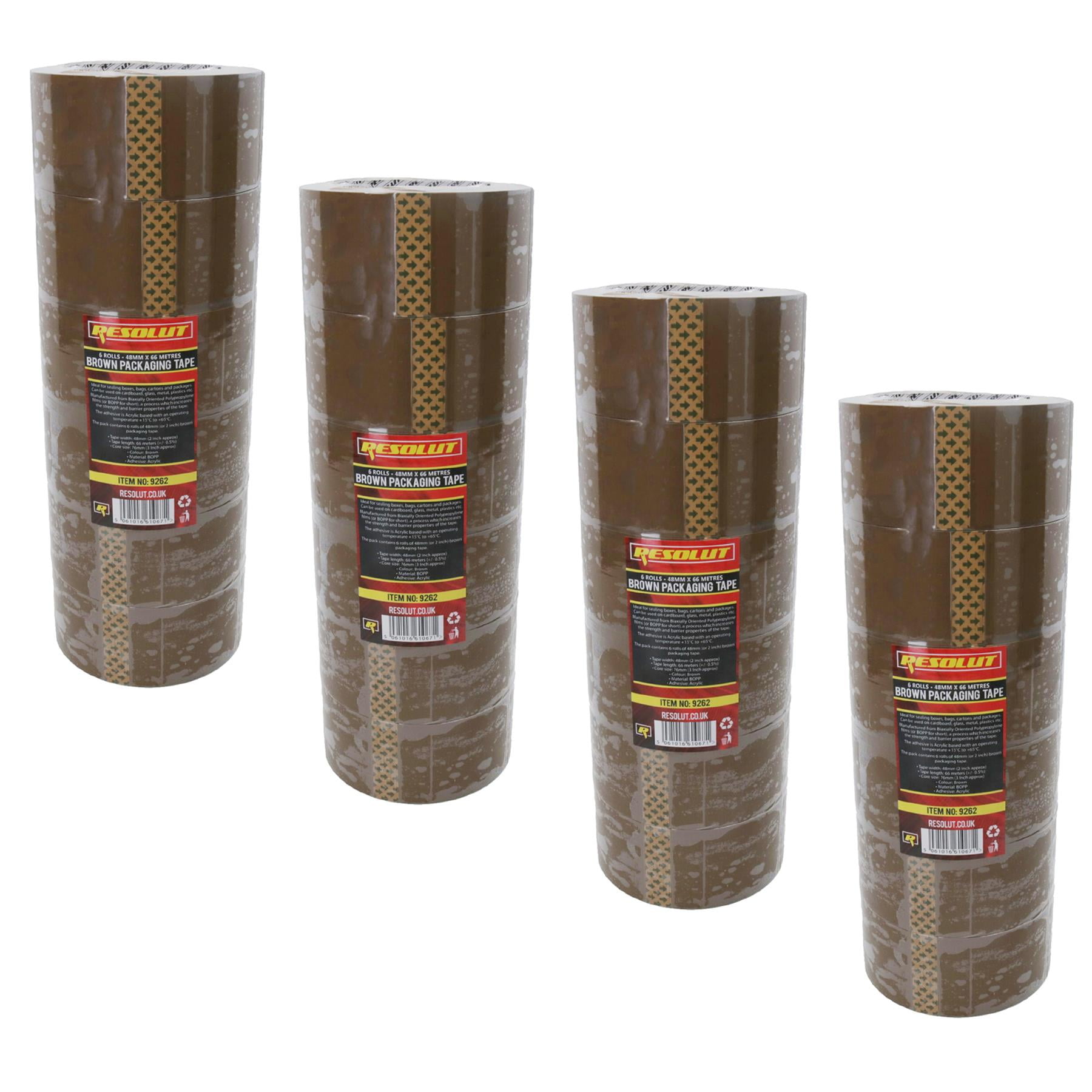 Brown Parcel Packaging Tape 48mm x 68 Metres per Roll Sealing Heavy ...