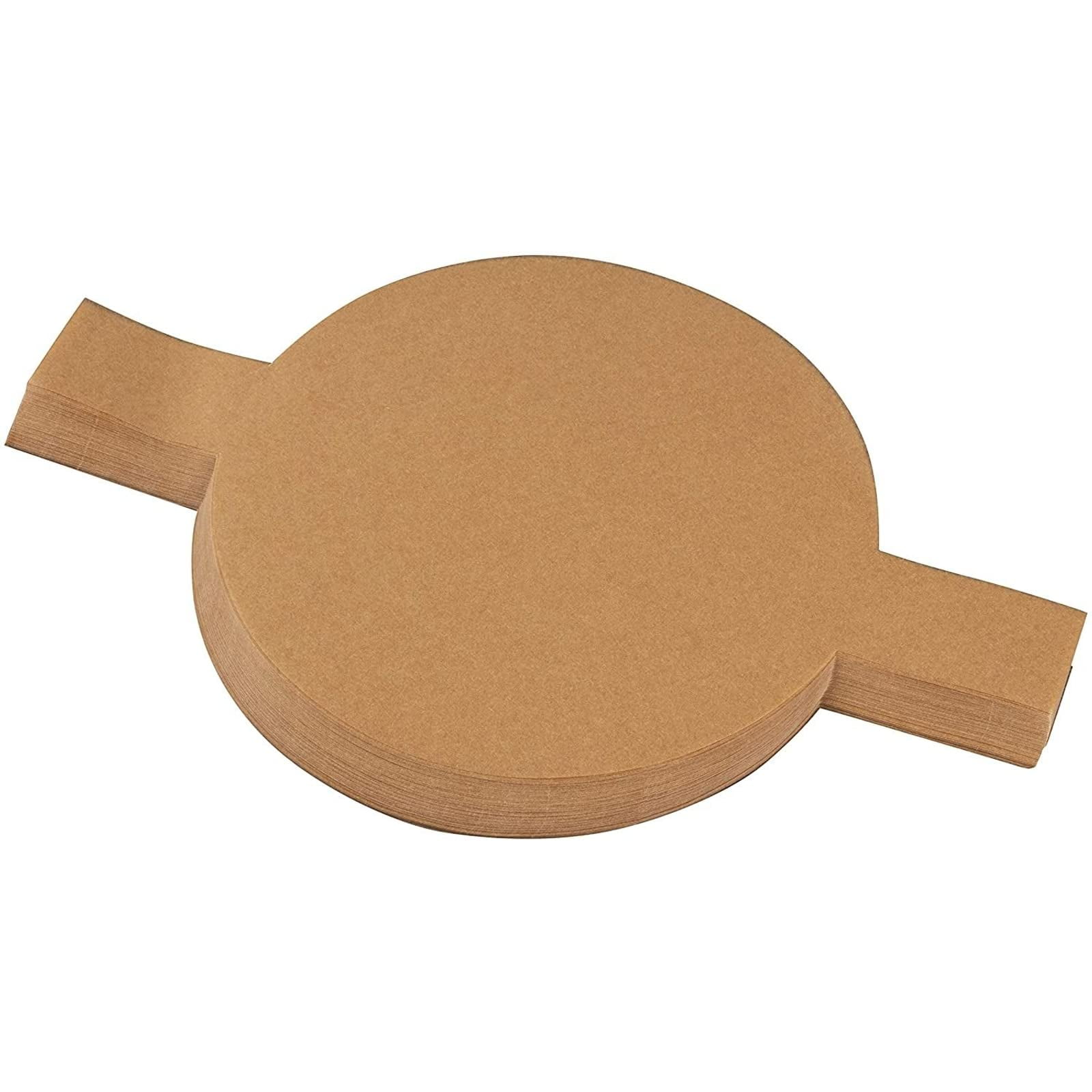 Brown Parchment Paper Rounds with Lift Tabs - 100 Sheets, 8 Inch ...
