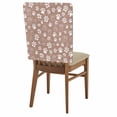 Brown Paw Print Chair Back Covers Set of 8 Modern Classic Gray White ...