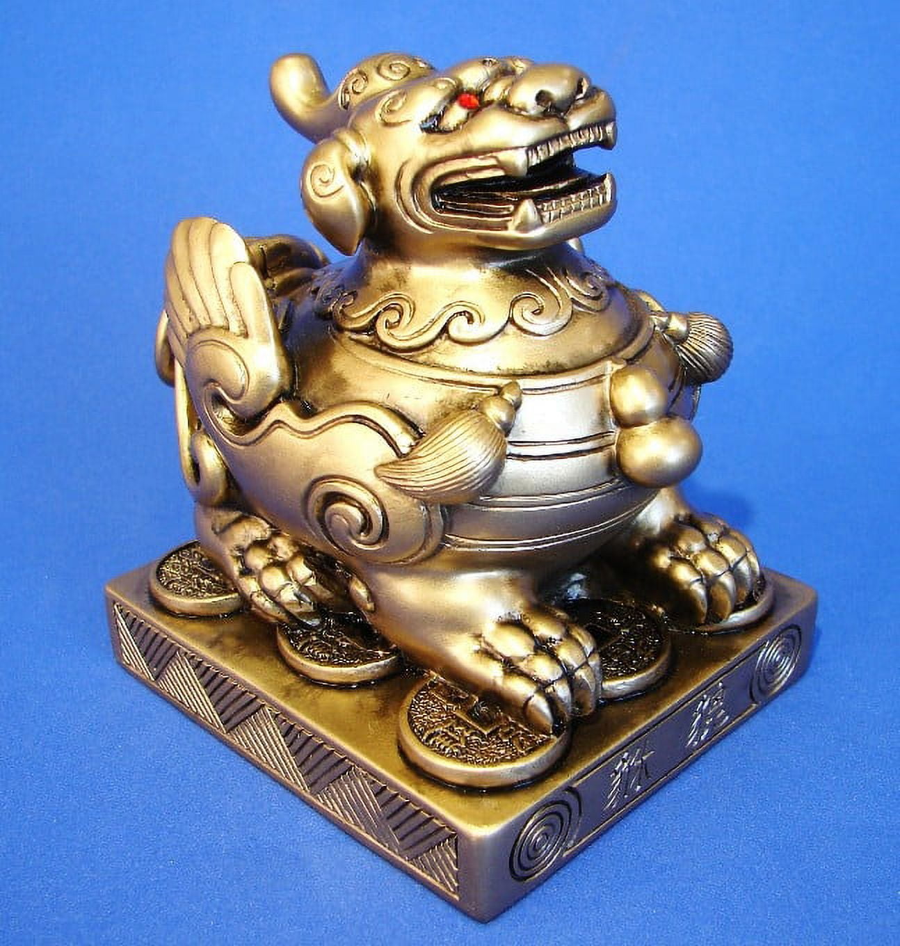 Golden Pi Yao Feng Shui Statue for Enhanced Wealth Algeria Ubuy