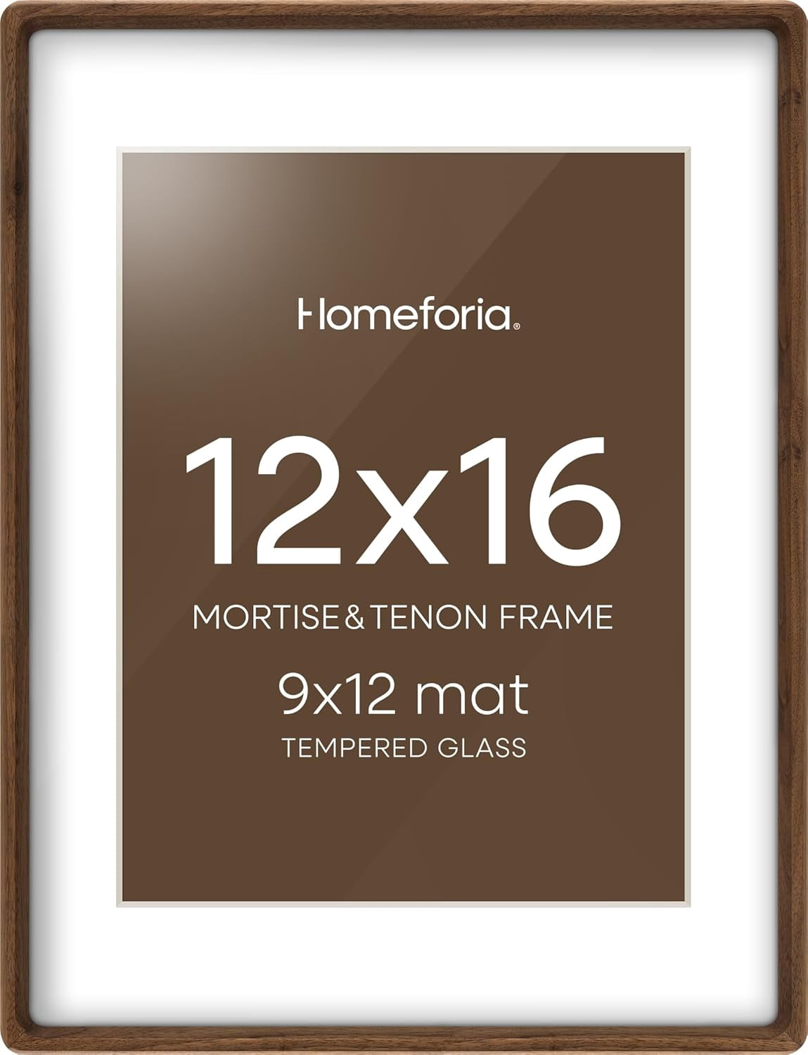 Brown Picture 12x16, Mortise & Tenon Walnut 12 by 16 Wooden Photo s ...