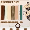Brown Pipe Cleaners Craft Kit with Floral Wires, Stamen, Ribbon and ...