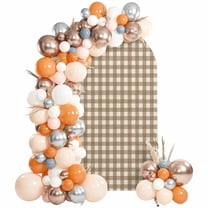 Orange Arch Backdrop Cover 7.2Ft, Wedding Arch Covers Stretchy Backdrop ...