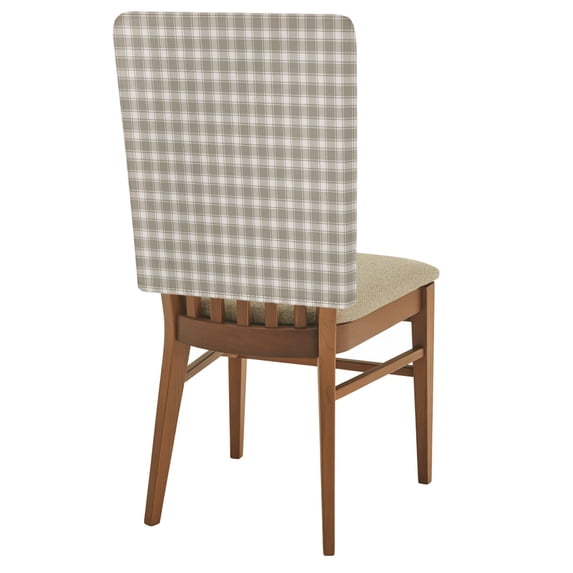 Brown Plaid Chair Back Covers Set of 2 Country Rustic Farmhouse Classic ...