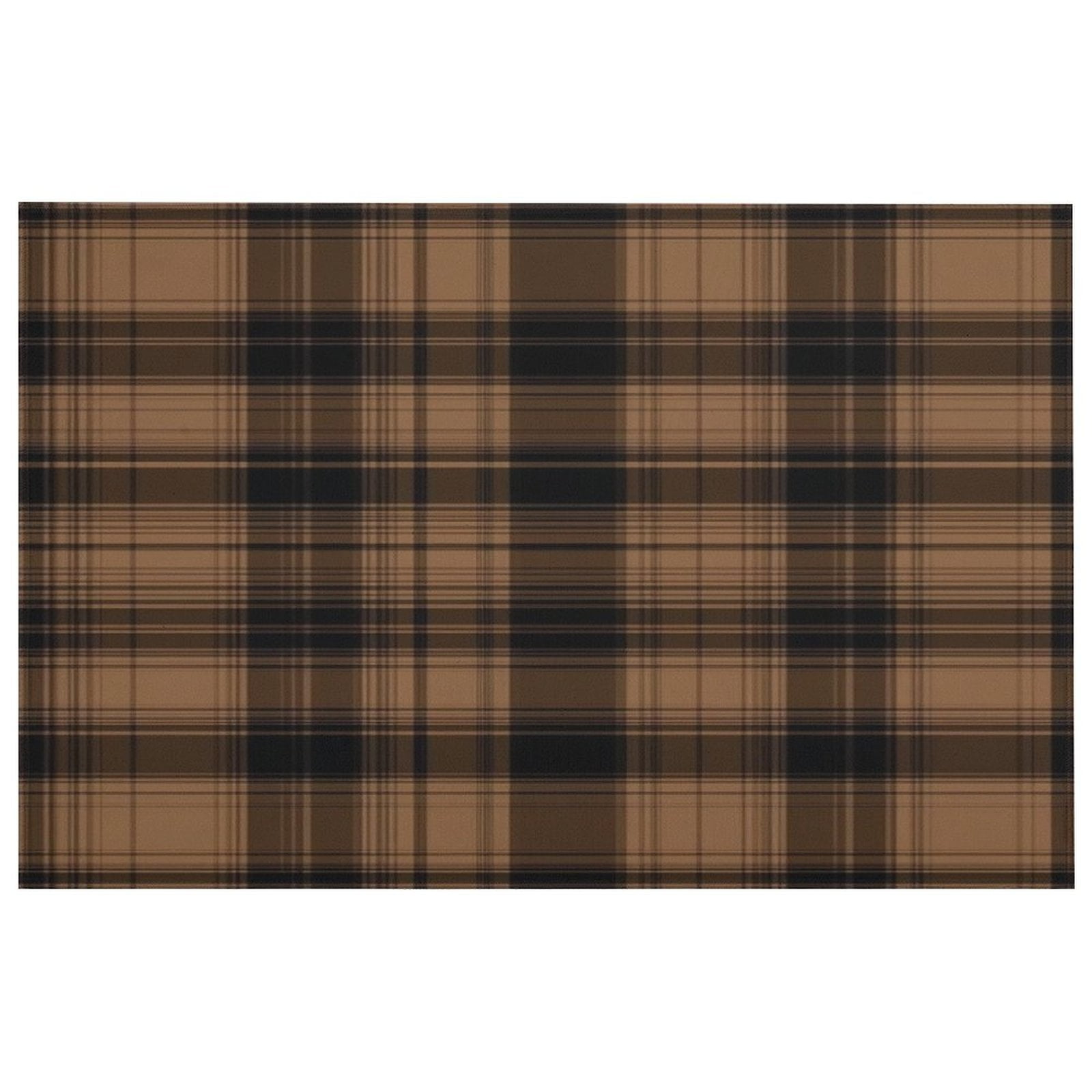 Brown Plaid Fabric Pattern Adult Home Decor Bedroom Living Room Crystal ...