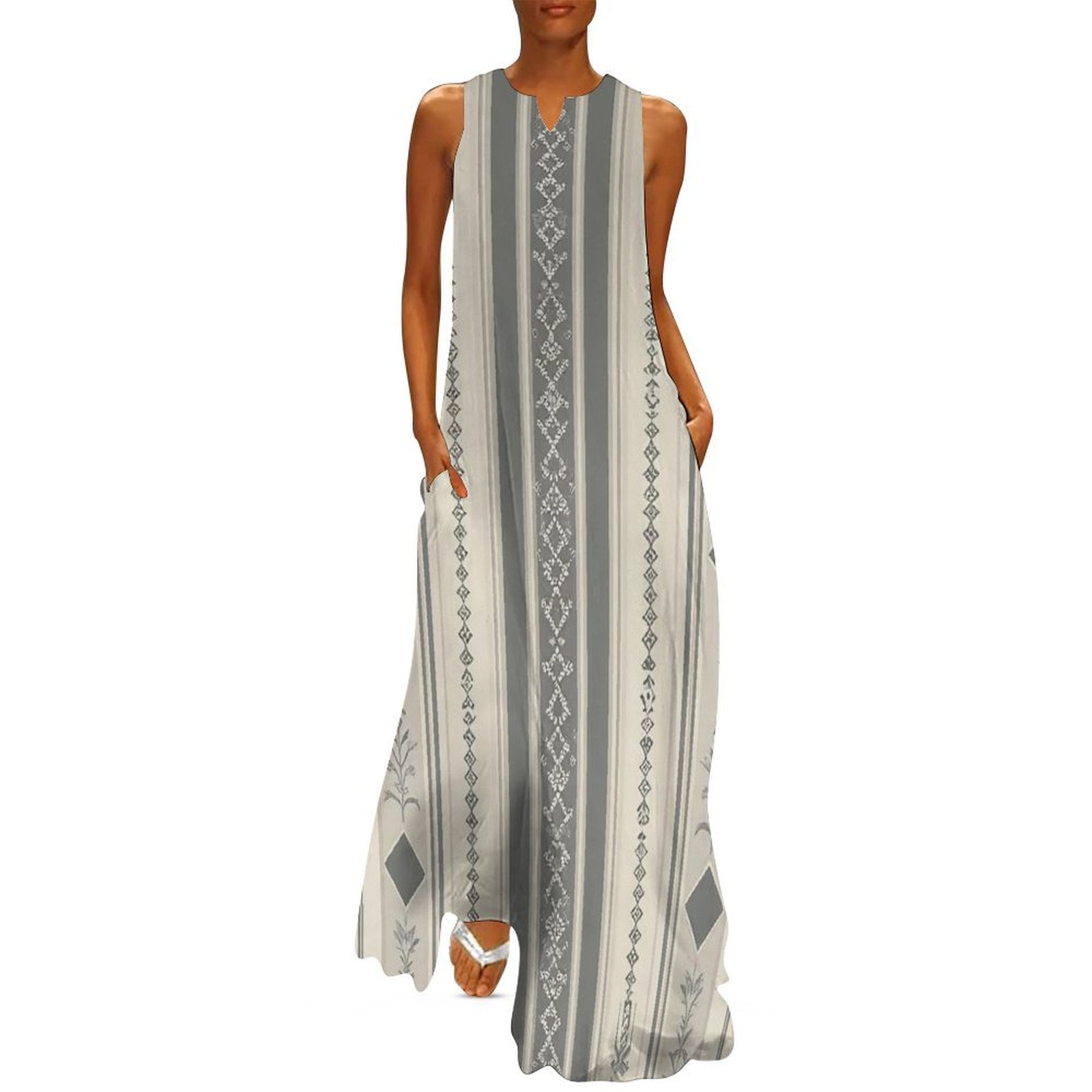 Brown Plaid Farmhouse Farm Theme Long Dress dress women summer dress ...